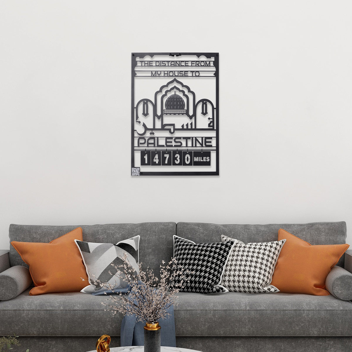 The Distance from my House to Palestine فلسطينيات Palestine Wall Art ...